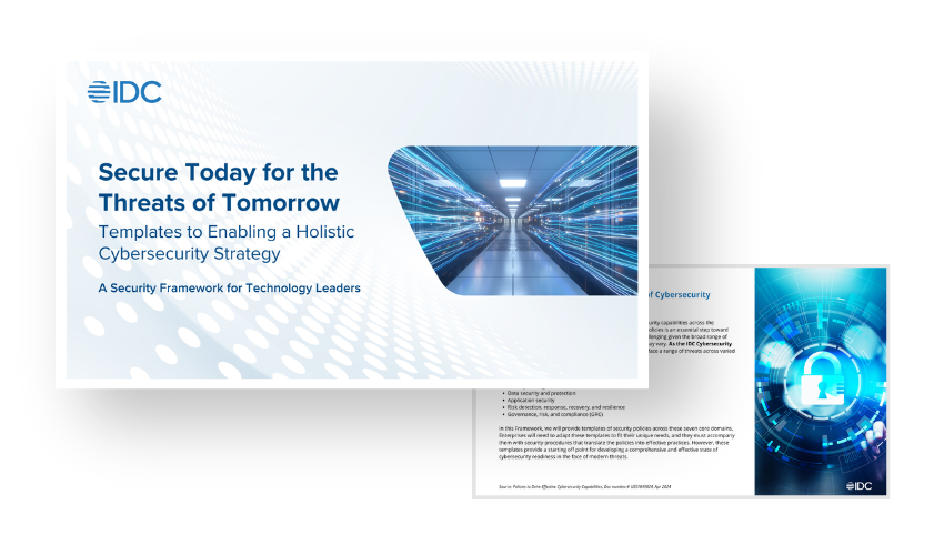IDC | Secure Today for Threats of Tomorrow - eBook