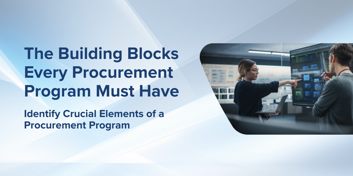 IDC | The Building Blocks Every Procurement Program Must Have - eBook